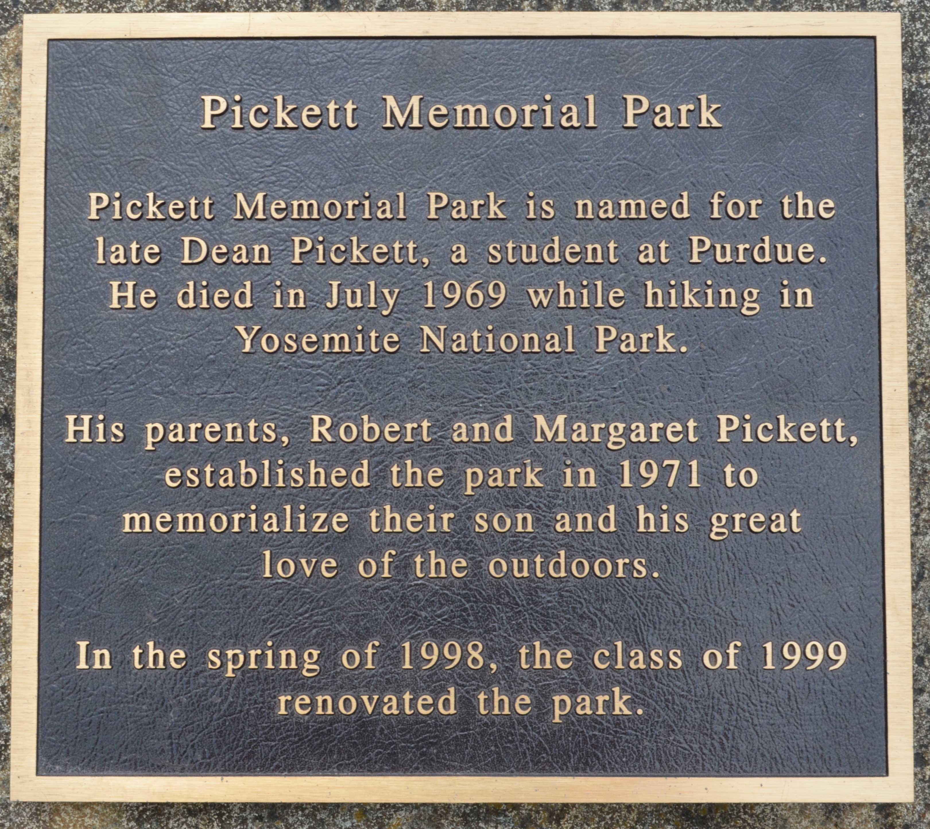 Pickett Memorial Park – Purdue Arboretum Explorer